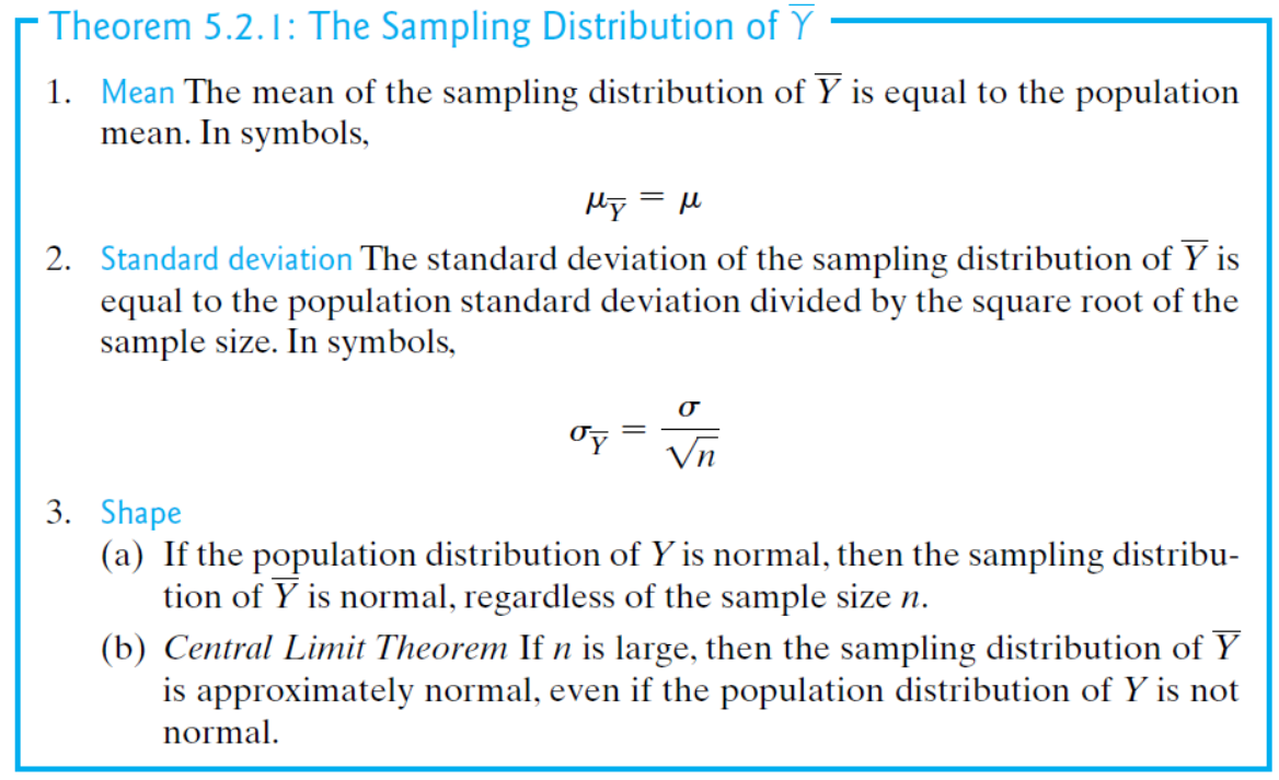 Inference for Means & Confidence Interval for µ